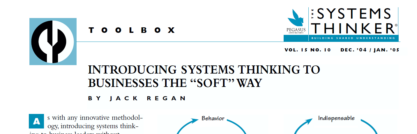 The Systems Thinker Introducing Systems Thinking To Businesses The Soft Way The Systems