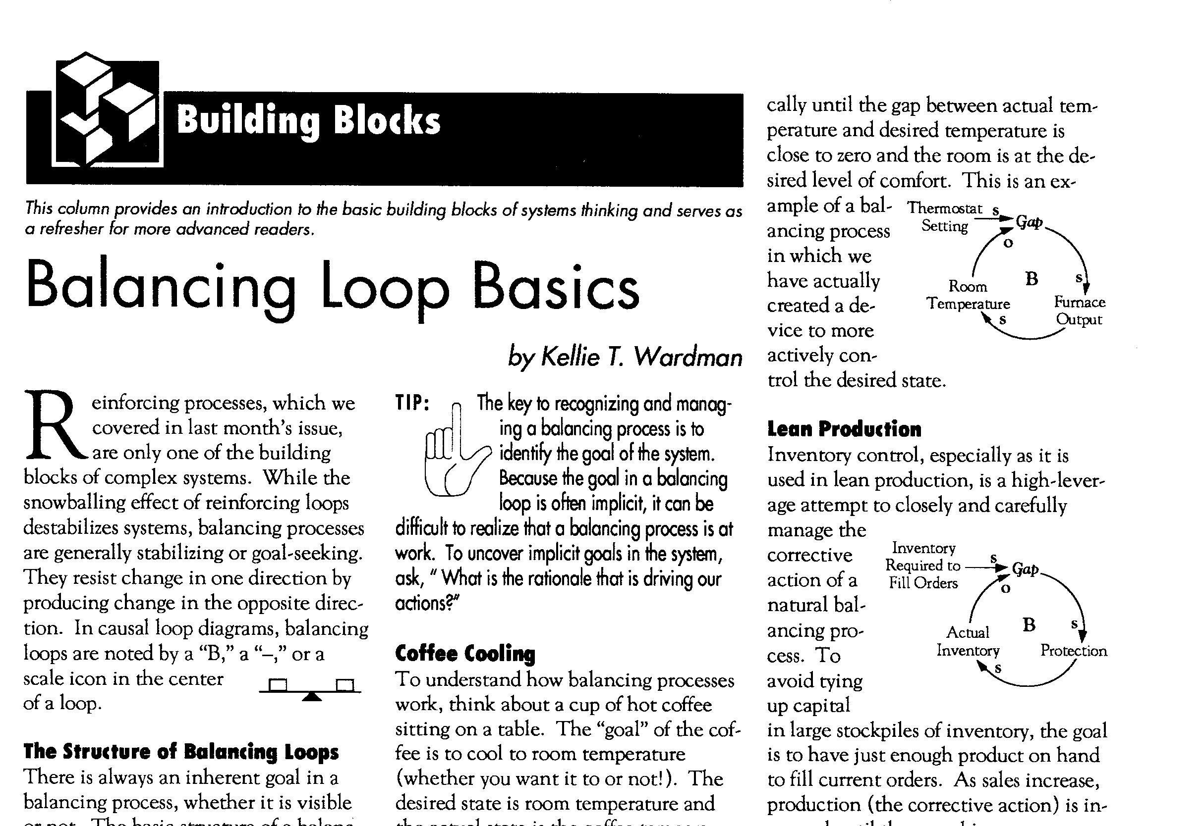 The Systems Thinker – Balancing Loop Basics - The Systems Thinker